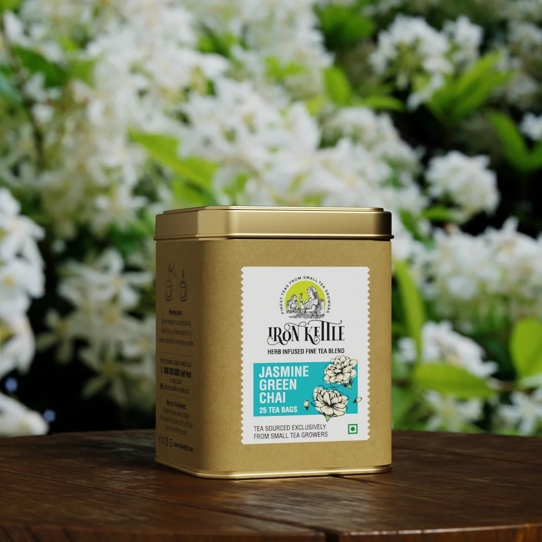 Iron Kettle Jasmine Green Chai | Flavored Green Tea Collections