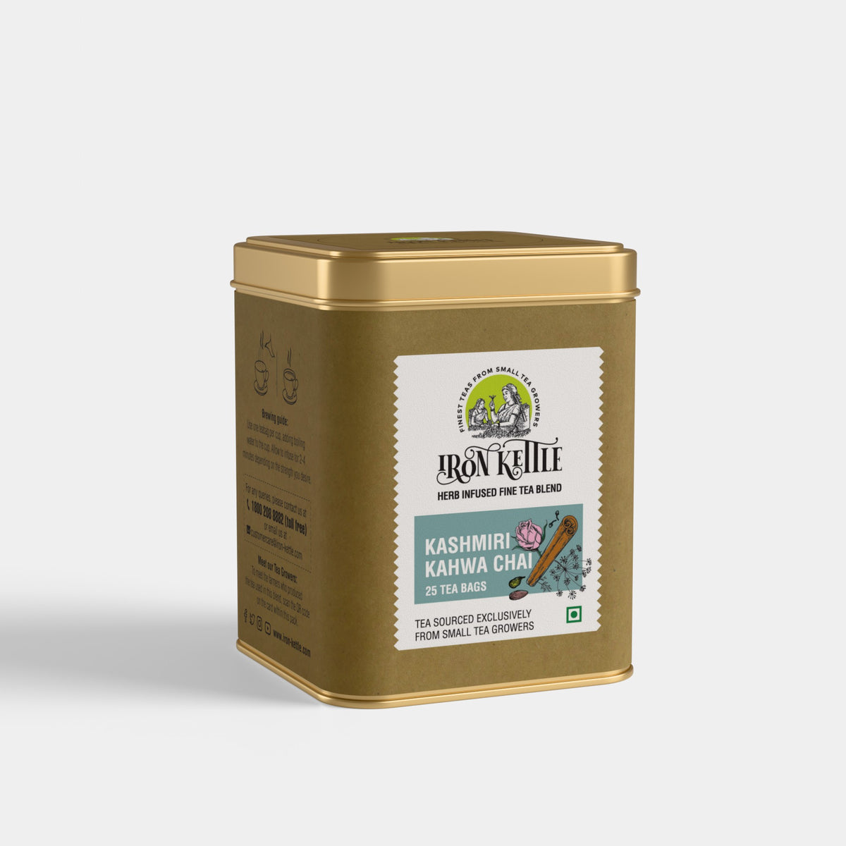 Kashmiri Kahwa Green Tea Online - High Grown Tea - Iron Kettle
