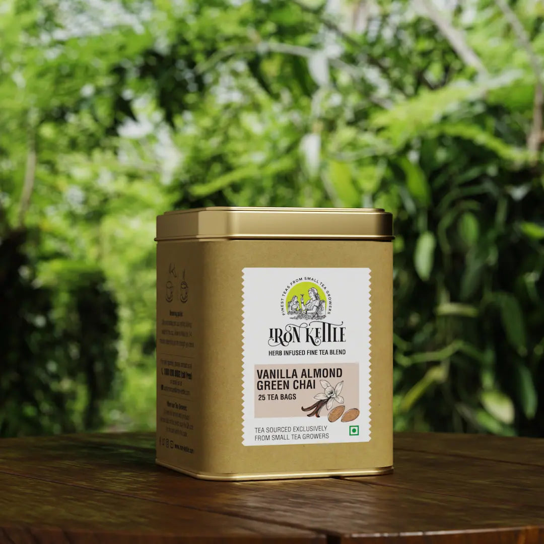 Iron Kettle Vanilla Almond Green Chai: Flavored Green Tea