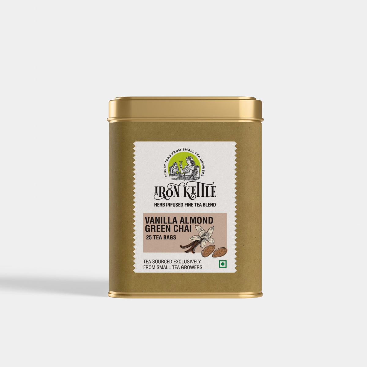 Vanilla Almond Green Tea Bags - Flavoured Tea - Iron Kettle